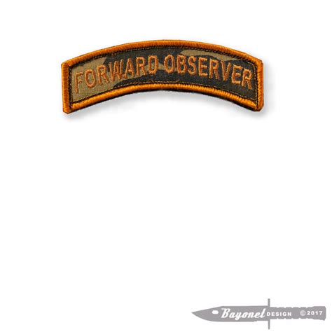 Forward Observer Golden Brown Tab With Wax Backing 1 X 3 1 2