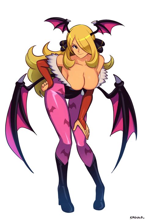 Smgold Cynthia Pokemon Morrigan Aensland Darkstalkers Nintendo
