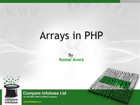 Arrays In Php Ppt Programming Languages Computing