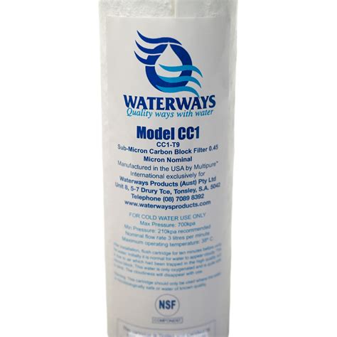 Cc1 Waterways Multi Pure Screw Cap Sub Micron Carbon Filter Clarence