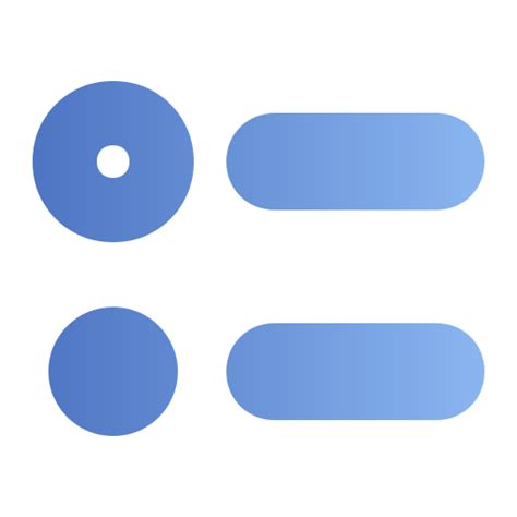 Radio Button Free Interface Icons