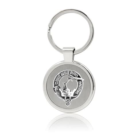 Dewar Clan Crest Stainless Steel Key Ring Etsy