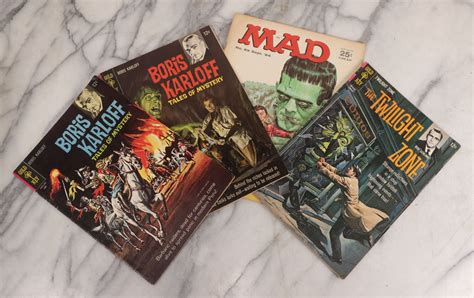 Lot 079 Grouping Of Four Horror Themed Magazines Including Two Boris
