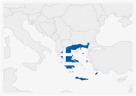 Greece Map With Other Countries