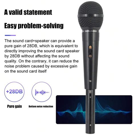 Dynamic Microphone Amplifier With Strong Noise Reduction And Gain For Clean And Powerful