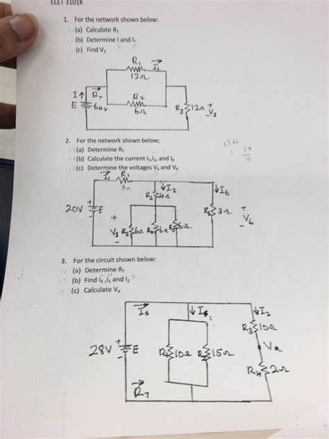 Solved For The Network Shown Below A Calculate Rt B