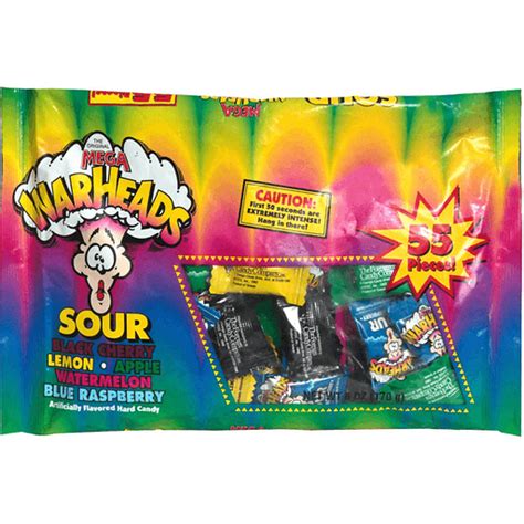 Mega Warheads Sour Candy Assorted Flavors Shop Foodtown