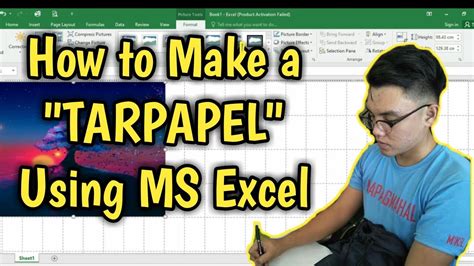 How To Make A Tarpapel Using Ms Excel Youtube