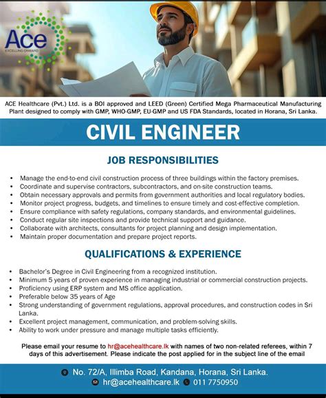 Civil Engineer Jobseeker Lk