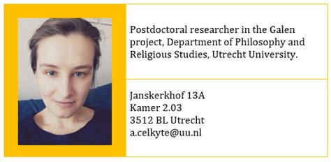 The Galen Project Dr Aiste Celkyte