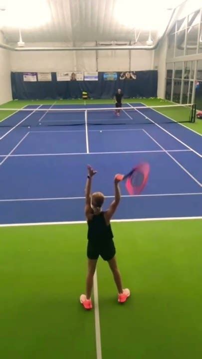 13 Year Old 5utr Plays Her 13utr Coach Tennis Tennispro Viral Trending Tennistv Usopen