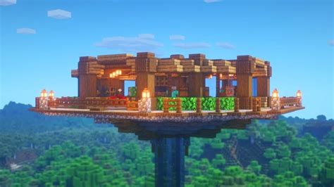 Minecraft How To Build A Sky Base Minecraft Building Minecraft