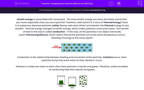 Explain How Particle Motion Is Affected By Temperature Worksheet Edplace