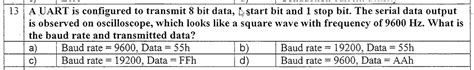 Baudrate Data Rate 9600 Bps Given What Is Frequency Electrical