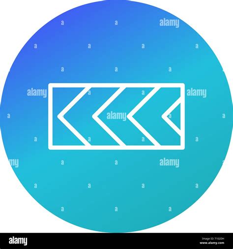 Illustration Sharp Deviation Of Route To Left Road Sign Icon Stock