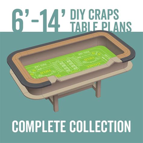 Diy Craps Table Plans Complete Collection Etsy