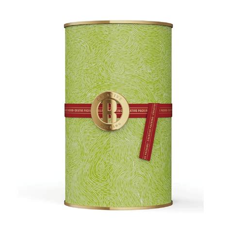 Luxury Round Wine Packaging Box With Metal Decorations