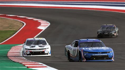 Kyle Larson Wins Cota Xfinity Race Shane Van Gisbergen Receives After