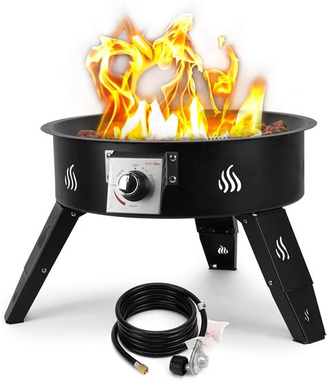 Onlyfire Outdoor Living Propane Fire Pit 19 With Foldable