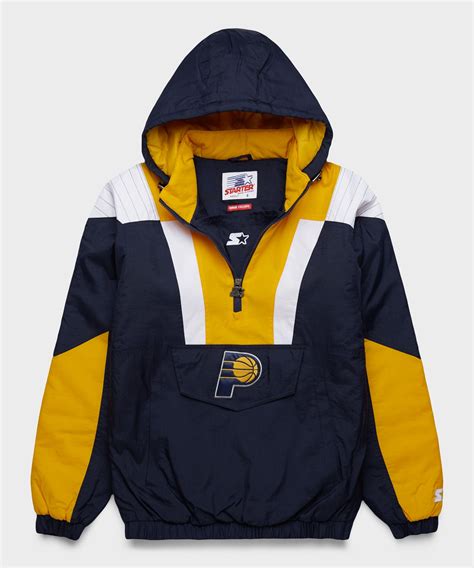 Homage X Starter Pacers Pullover Jacket Nba Starter Jacket