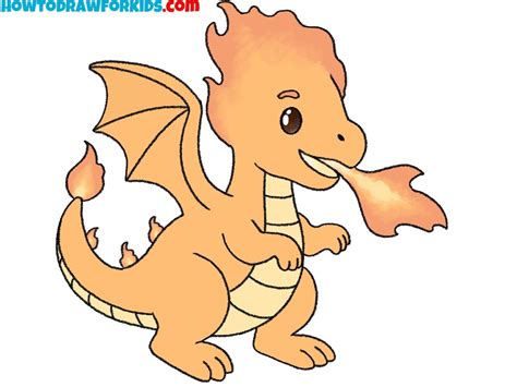 How To Draw A Fire Dragon