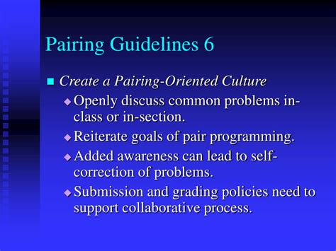 Ppt Guidelines For The Use Of Pair Programming In A Freshman