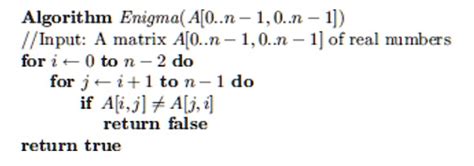 Solved Consider The Following Algorithm What Does This Algorithm
