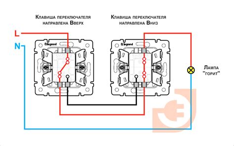 Схема подключения двойного переключателя проходного: Подключение ...