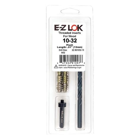 Zoro Select Thread Repair Kit Hex Drive Threaded Inserts 10 32