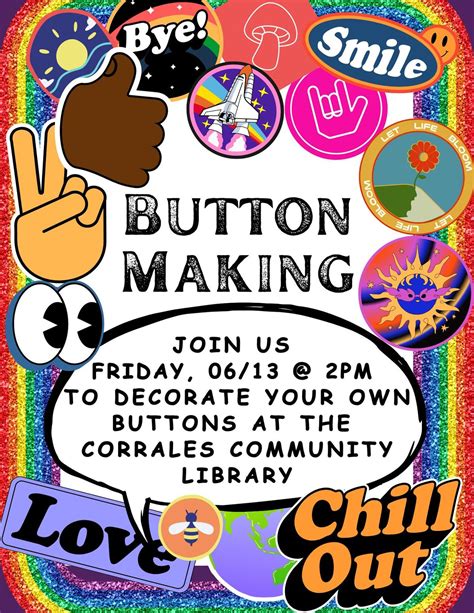 Summer Reading Program Craft For Tweens And Teens Button Making 84 W