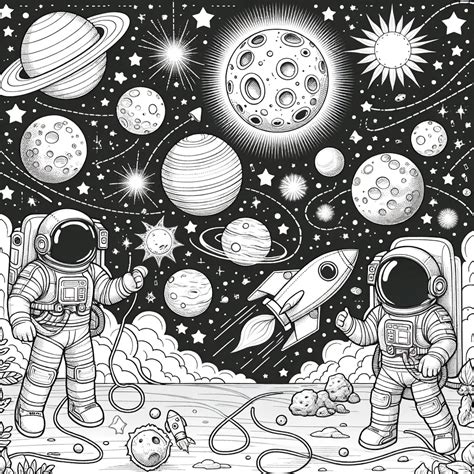 Dibujos Para Colorear De Astronautas Para Niños 20 Descargas Gratuitas