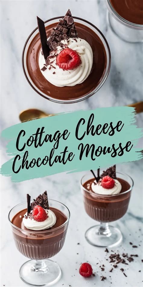 High Protein Cottage Cheese Chocolate Mousse Easy Creamy And Healthy
