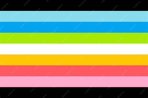 Premium Vector A Queer Pride Flag Colors