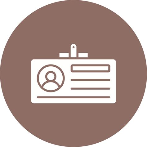 Premium Vector Identification Card Vector Illustration Style