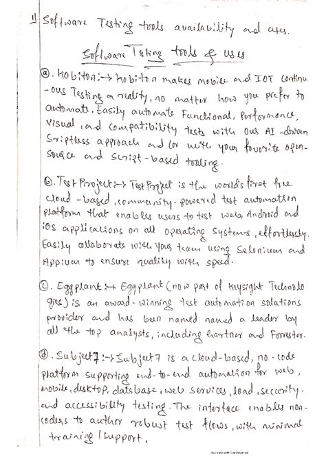 Software Testing 1st Assignment For Beginning Mcaassignsemester I
