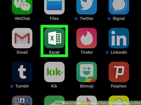 How To Create A Stacked Bar Chart In Excel On Iphone Or Ipad