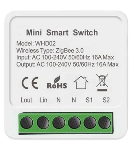 Wi-Fi контроллер Mini Smart Switch 16A, реле для умного дома в розетку ...