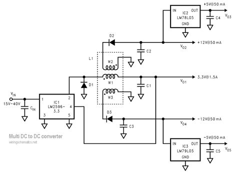 Multi Output Dc To Dc Converter Electronic Schematic Diagram Multi Output Dc To Dc Converter Electronic Schematic Diagram