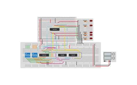 Circuit Design Bcd Adder Tinkercad