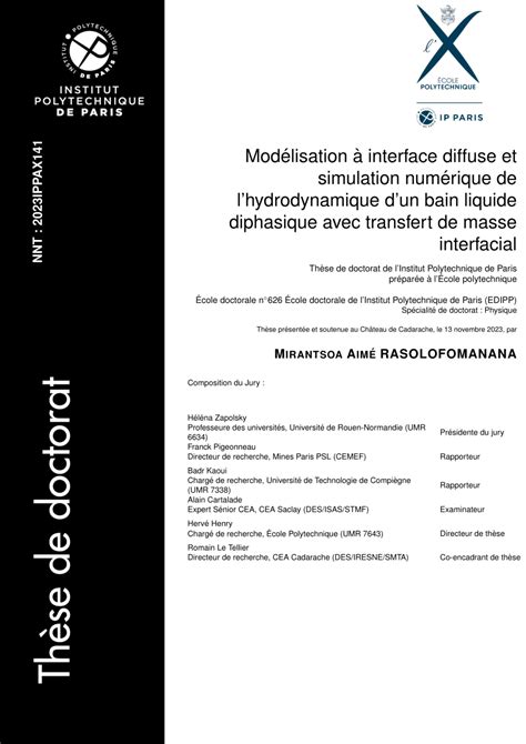 Pdf Diffuse Interface Modelling And Numerical Simulation Of Two Phase