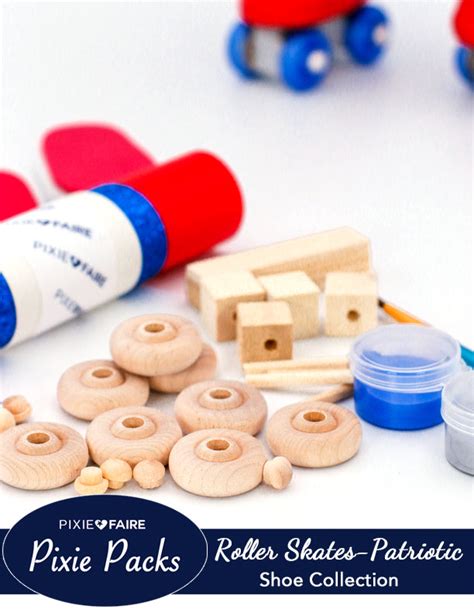 Pixie Packs Roller Skates Patriotic Shoe Collection