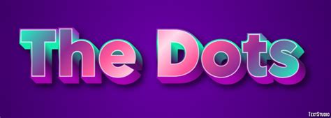 The Dots Text Effect And Logo Design Social Network