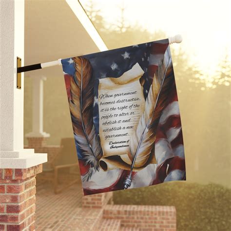 Declaration Of Independence Banner Flag Etsy