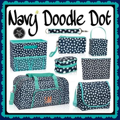 2017 Sprint Print Spotlight Navy Doodle Dot Thirty One Ts