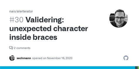 Validering Unexpected Character Inside Braces · Issue 30 · Nais