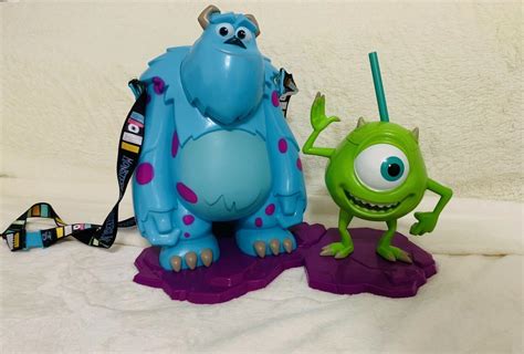 Disney Park Sully Pixar Fest 2018 Monsters Inc Sulley Popcorn Bucket And Mike Cup 1993554519