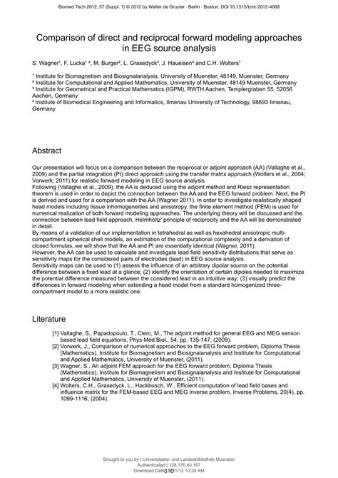 Pdf Comparison Of Direct And Reciprocal Forward Modeling Approaches