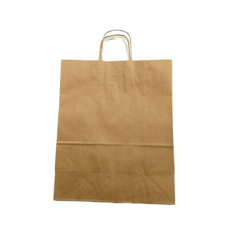 Sacola De Papel Kraft Pardo Gg 39x32x16cm Cromus Embalagens Bacarin