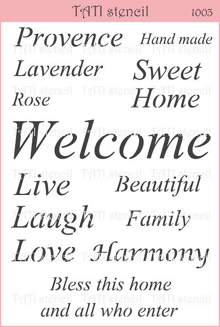 Stencil Flexible Tati Stencil 1003 Price 3 60 Usd А4 30 X 20 Sm Stencils By Tati Stencil