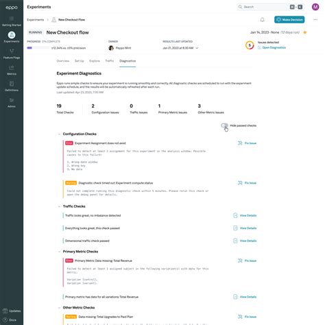 Diagnostics The Eppo Docs